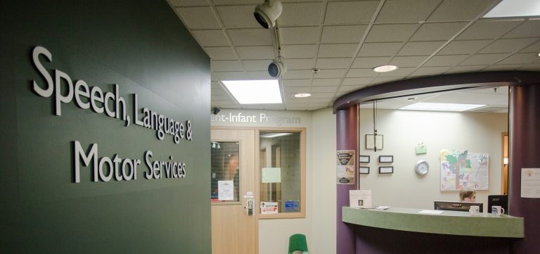 Speech and Language Sign – Hearing, Speech & Deaf Center